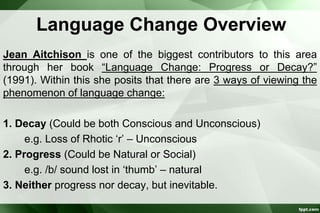 Language change | PPT