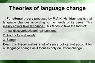 Language change | PPT