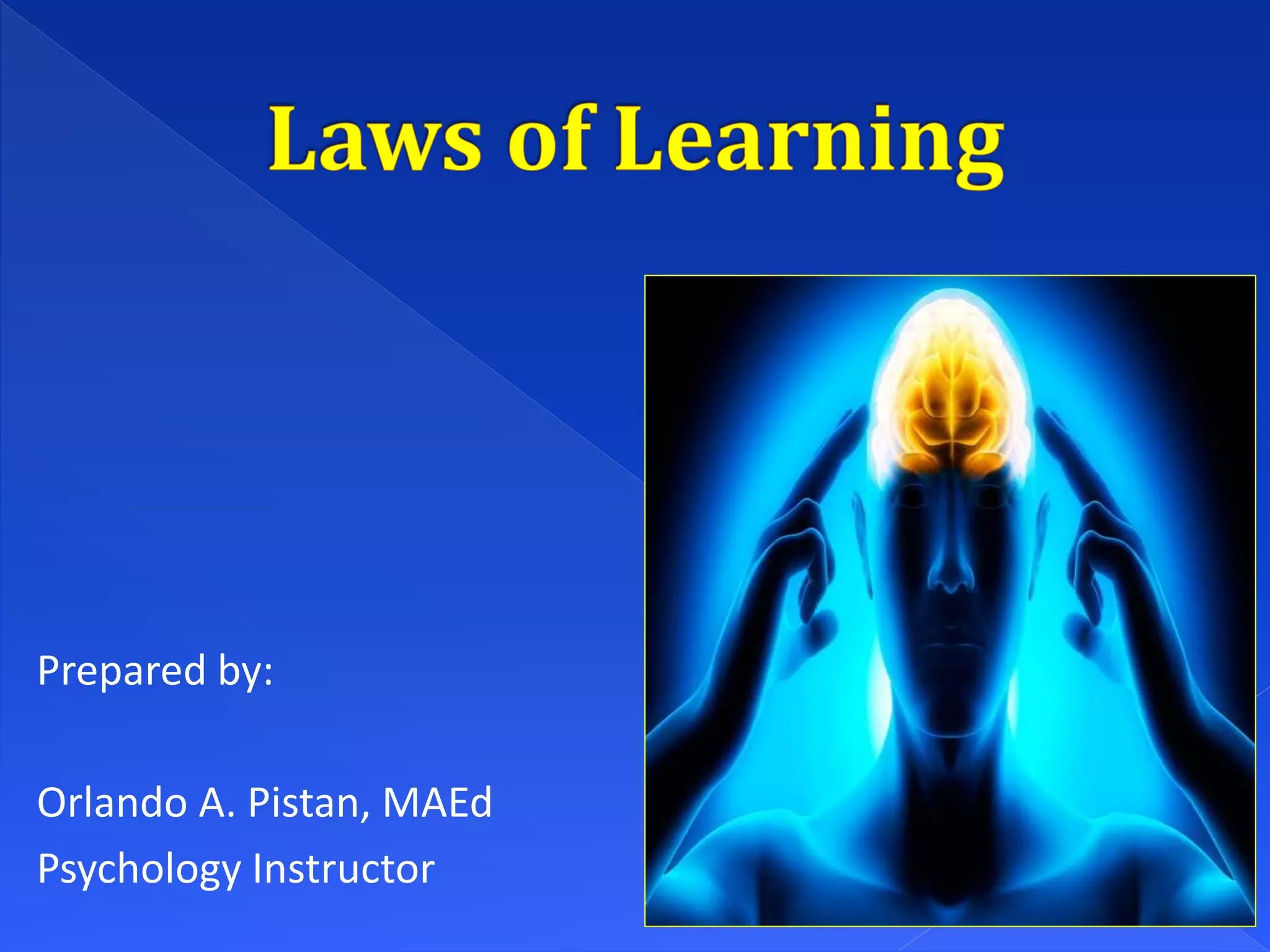 Laws of Learning | PPTX