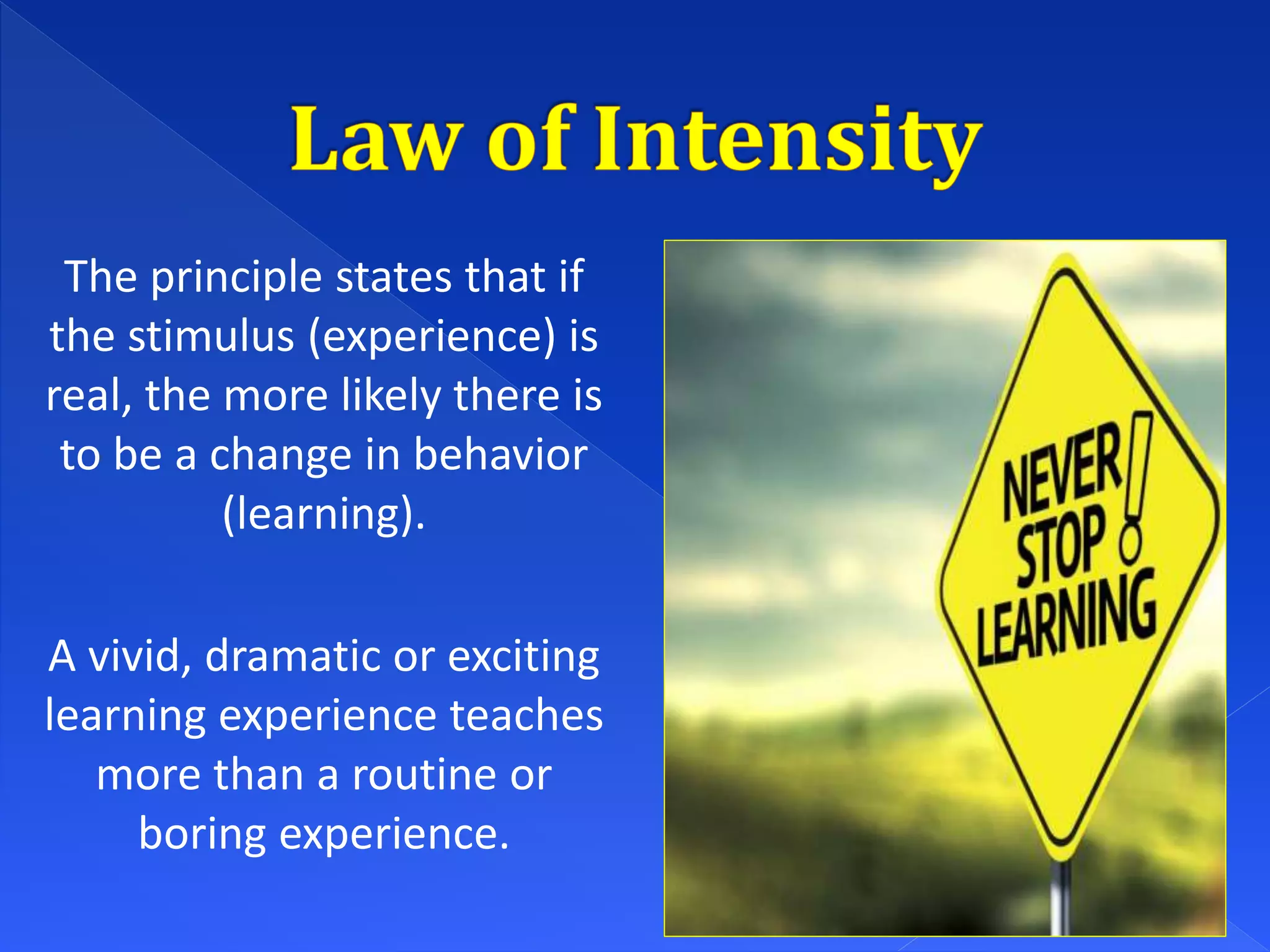 Laws of Learning | PPTX