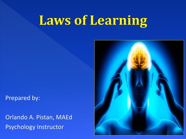 Laws of Learning | PPTX