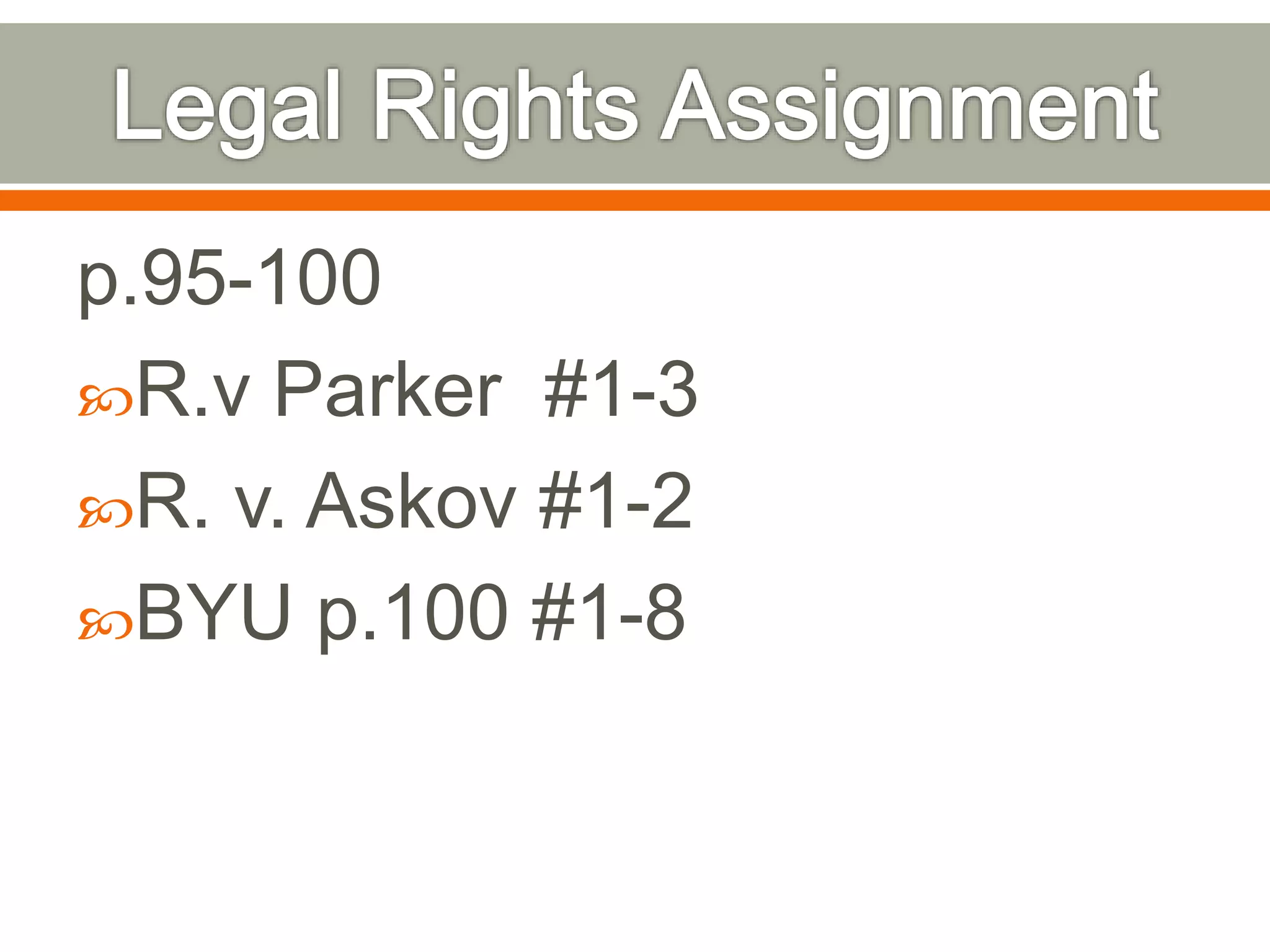 Legal Rights | PPT