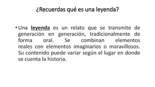 Lenguaje-Guía-1-La-leyenda - comprension lectora | PPT
