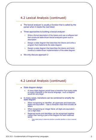 4 lexical and syntax analysis | PDF