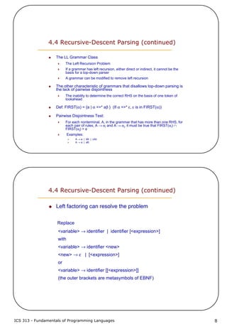 4 lexical and syntax analysis | PDF