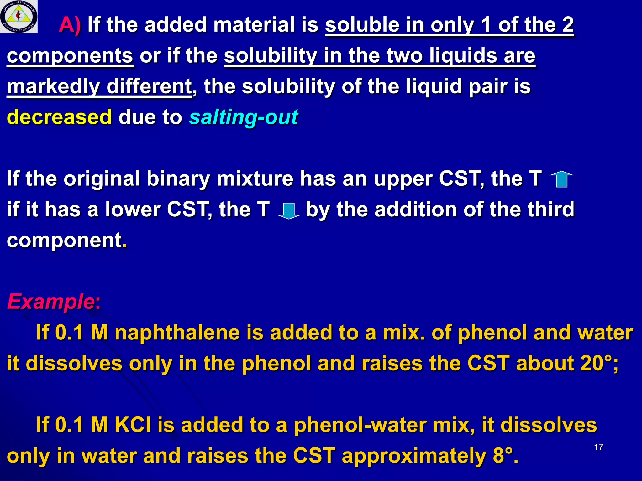 Liquid-liquid Solution Systems | PDF