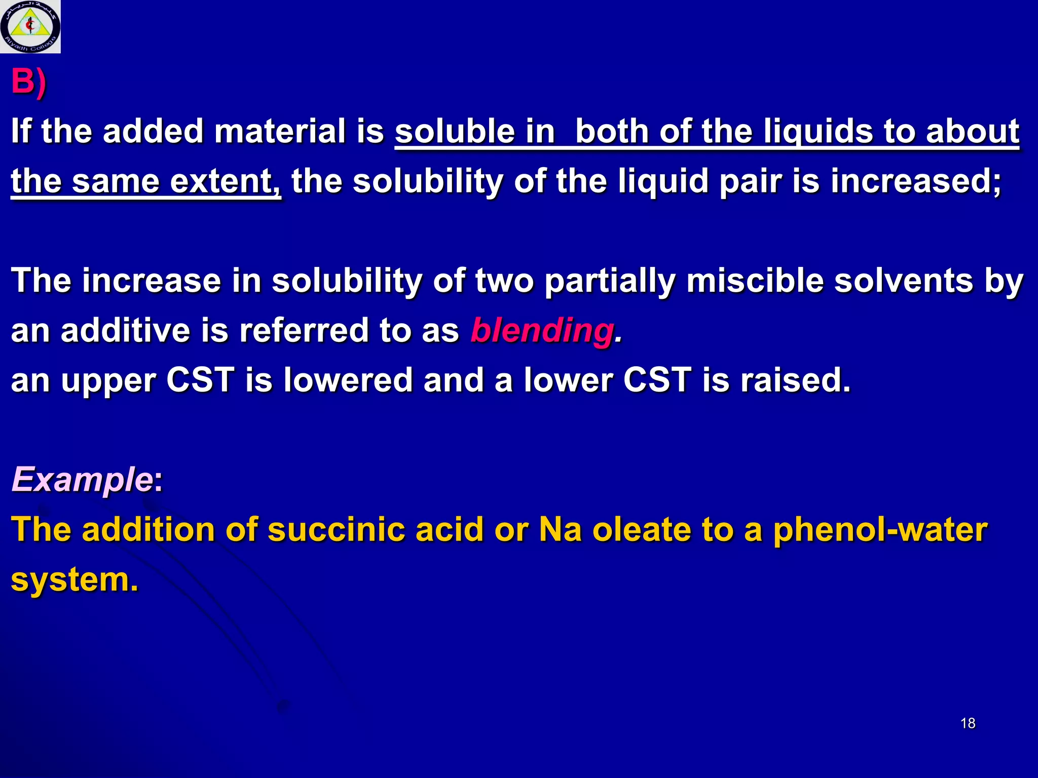 Liquid-liquid Solution Systems | PDF