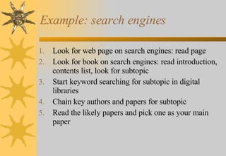 4 Literature Search Techniques 2 Strategic Searching | PPT