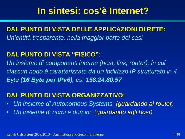 4 Livello Ip Parte2 Color | PPT