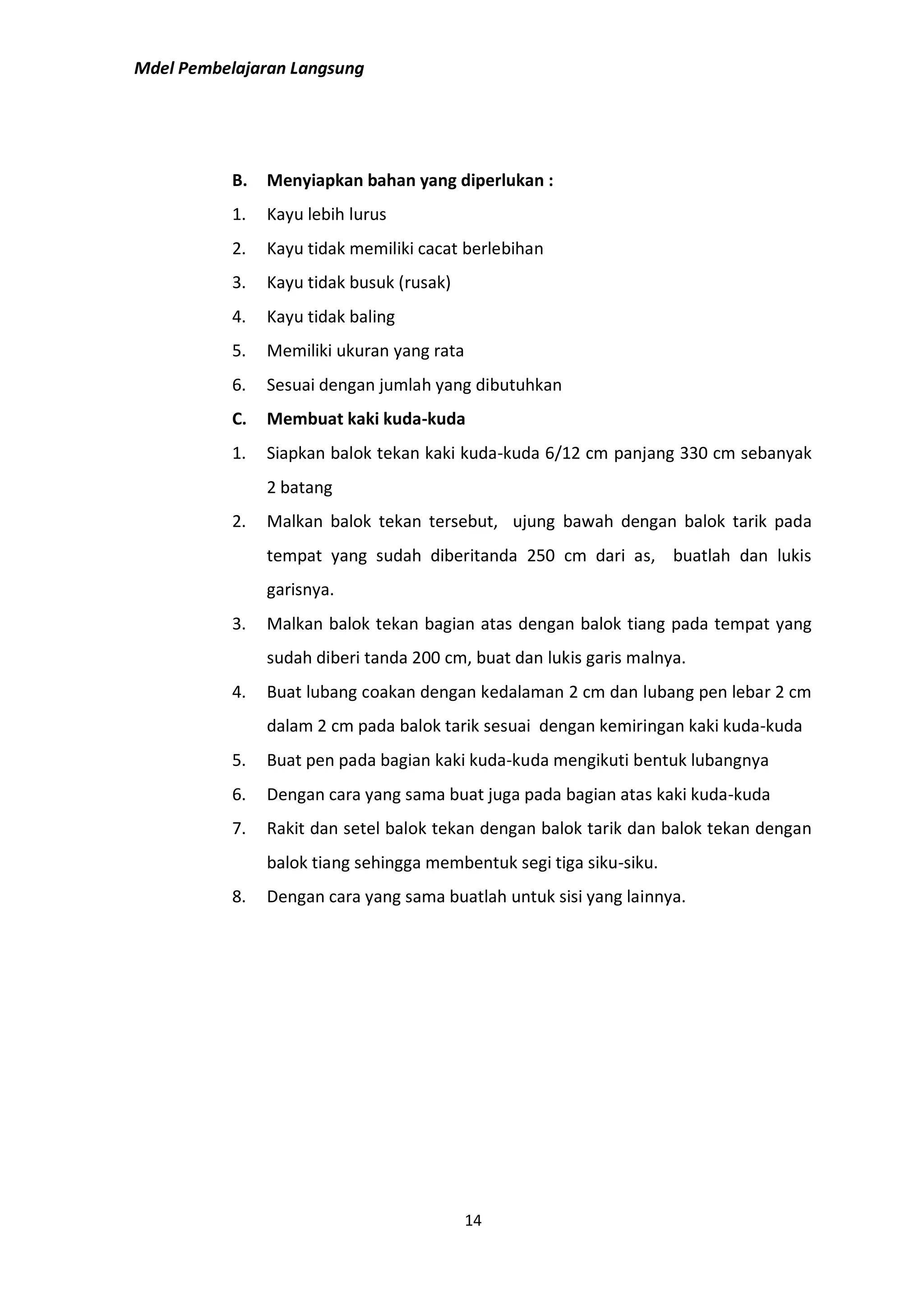 4. lks 2 membuat prosedur perakitan kuda kuda kayu mpl | PDF