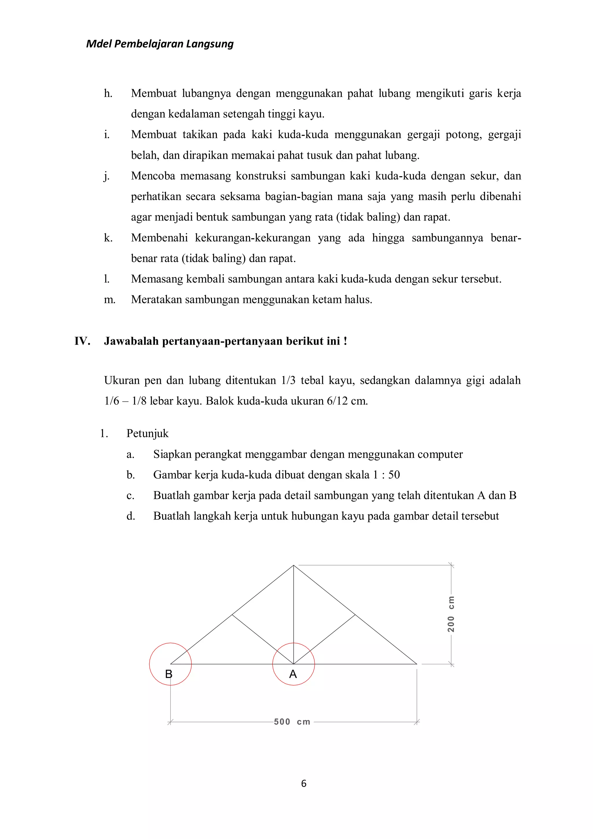 4. lks 2 membuat prosedur perakitan kuda kuda kayu mpl | PDF