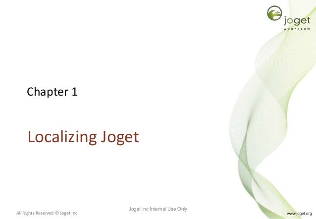 Joget Workflow v4 Training - Module 4 - Localizing your Joget