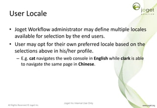 Joget Workflow v5 Training Slides - Module 4 - Localizing your Joget Workflow | PPT