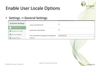 Joget Workflow v5 Training Slides - Module 4 - Localizing your Joget Workflow | PPT
