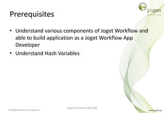Joget Workflow v5 Training Slides - Module 4 - Localizing your Joget Workflow | PPT