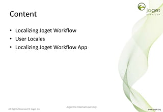 Joget Workflow v5 Training Slides - Module 4 - Localizing your Joget Workflow | PPT