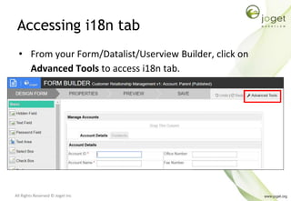 Joget Workflow v6 Training Slides - 4 - Localizing your Joget Workflow | PPT