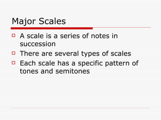 4 Major Scales | PPT