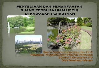 4. manajemn manfaat rth | PPT