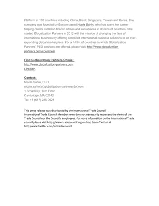 Globalization Partners hires Natalie Galvin, experienced financial ...