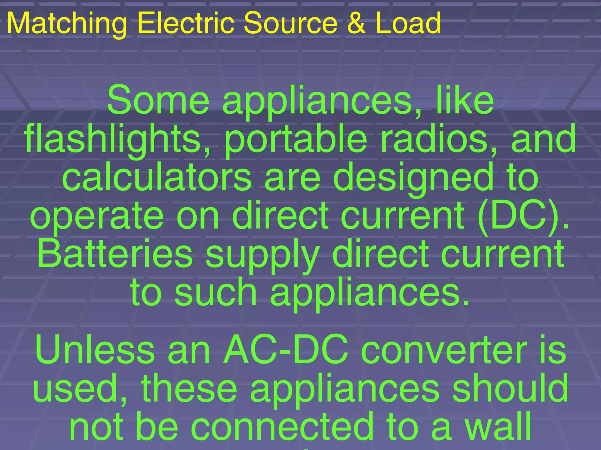 4 matching electric source & load | PPT