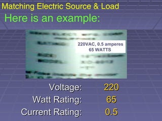 4 matching electric source & load | PPT