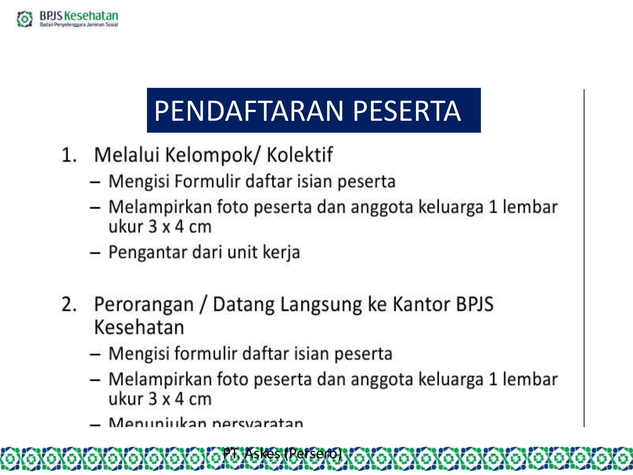 Materi Sosialisasi BPJS Kesehatan dan implementasinya | PPTX