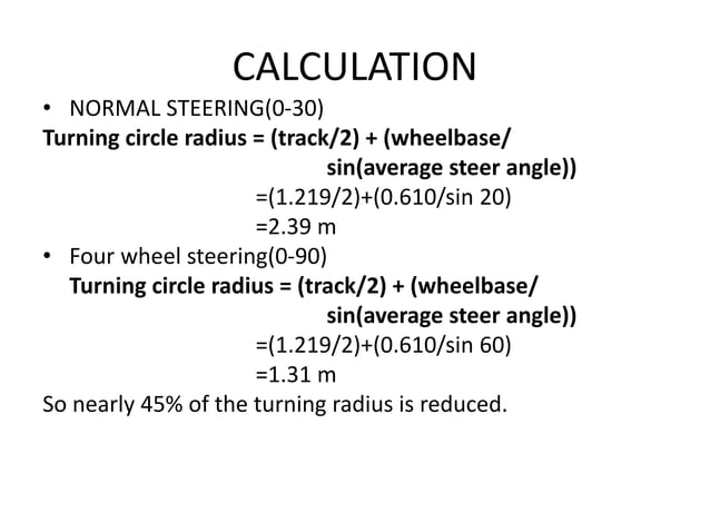 Four wheel drive mechanism | PPTX | Physics | Science