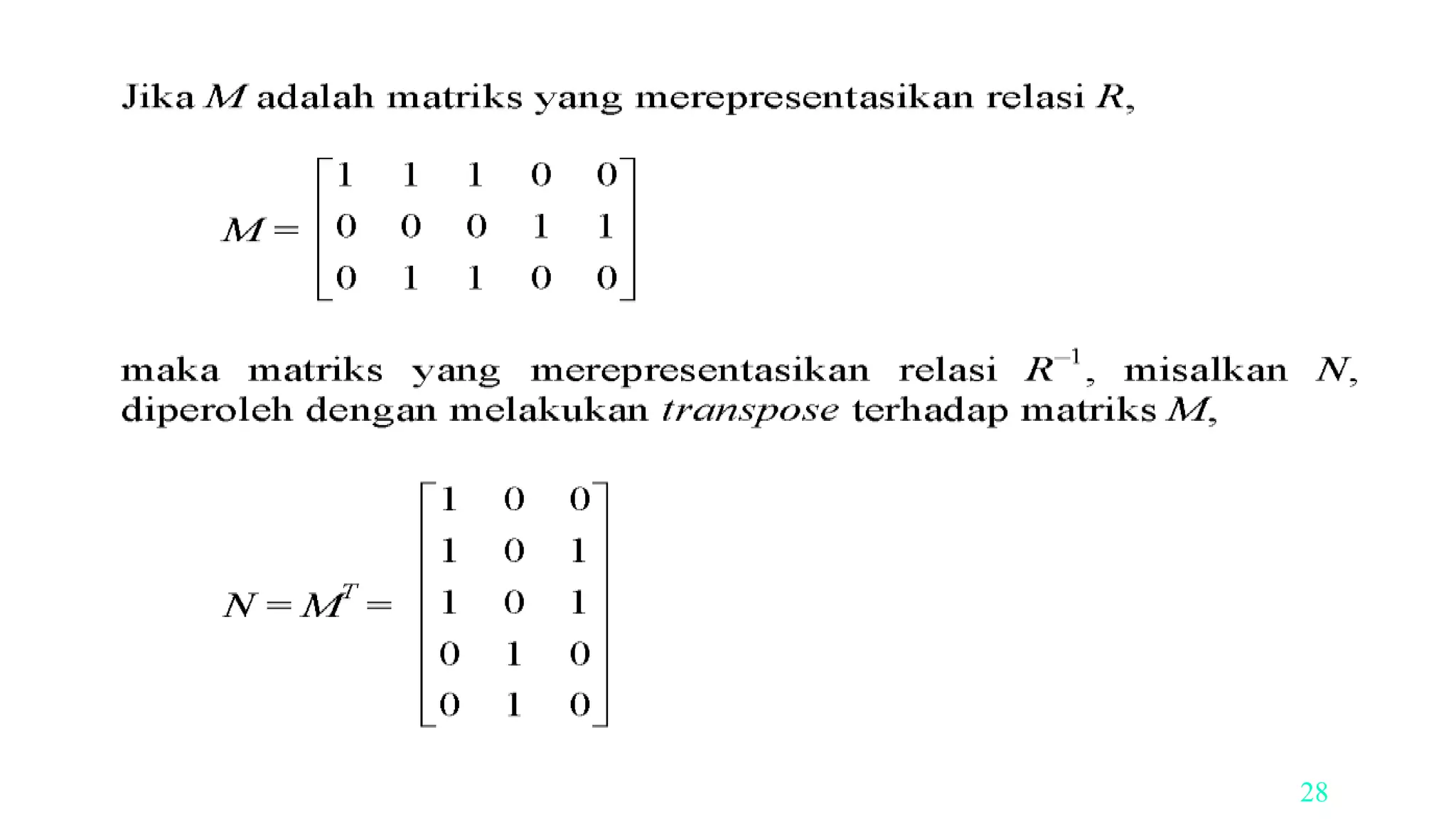matriks, relasi, dan fungsi | PPTX
