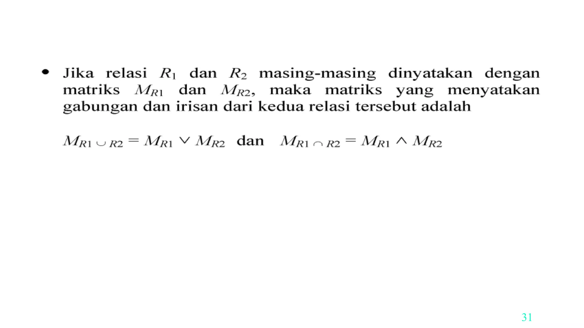 matriks, relasi, dan fungsi | PPTX
