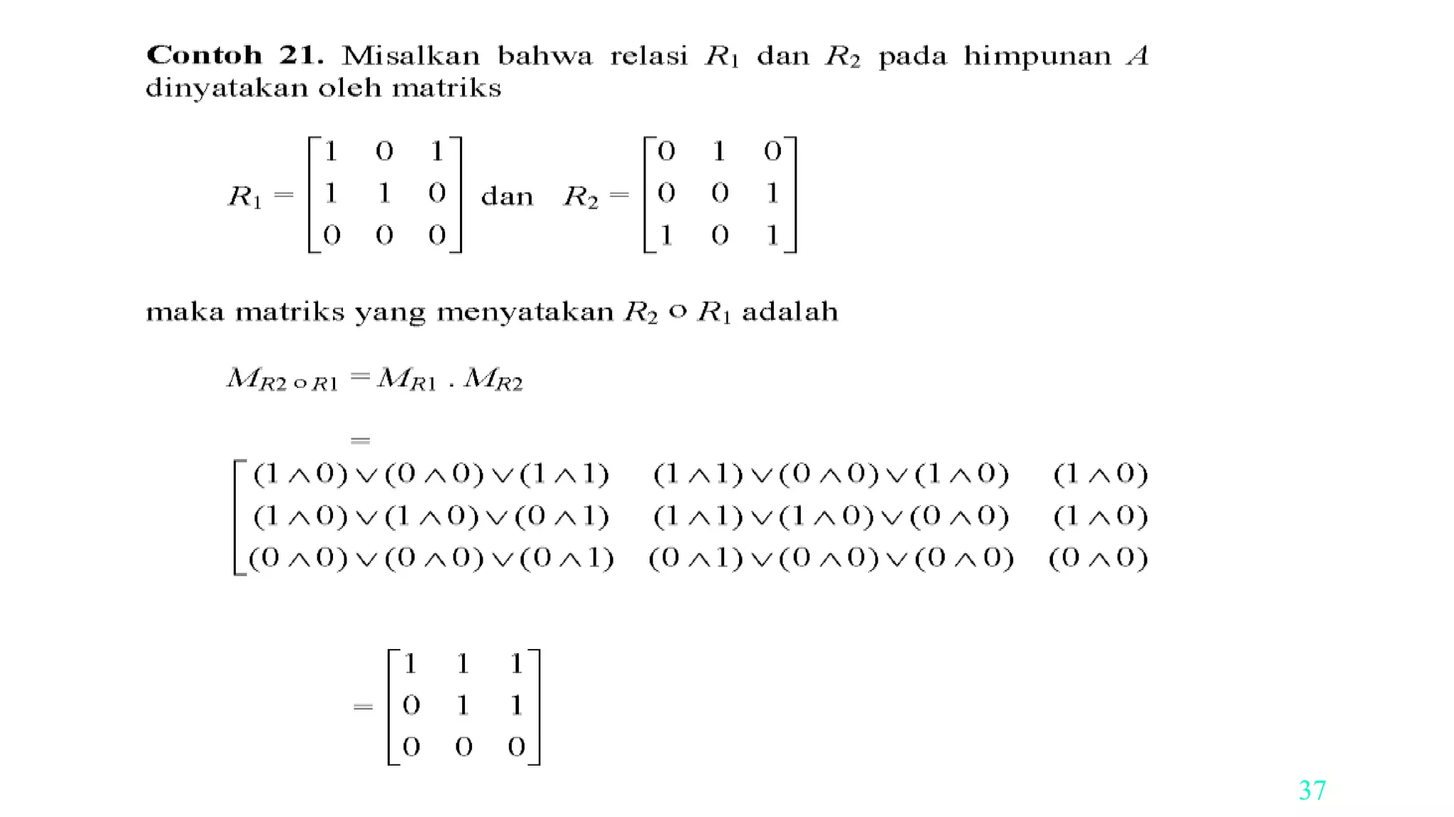 matriks, relasi, dan fungsi | PPTX