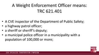 2019 STS: What Law Enforcement Really Thinks About Your Load | PPT