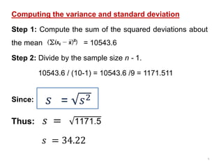 4 measures of variability | PPT