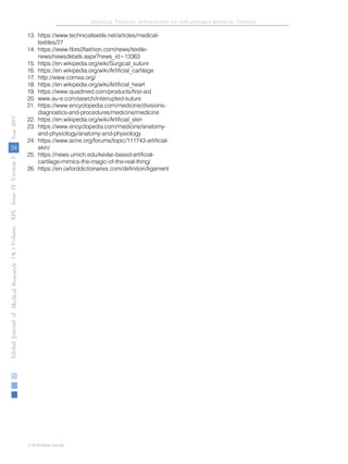 Medical Textiles: Application of Implantable Medical Textiles | PDF
