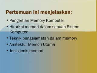 4. memori komputer | PPT