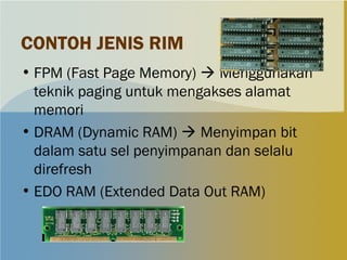 4. memori komputer | PPT