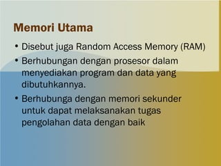 4. memori komputer | PPT