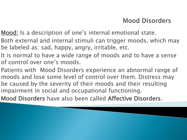 psychiatric disorders 4-Mood Disorders.ppt