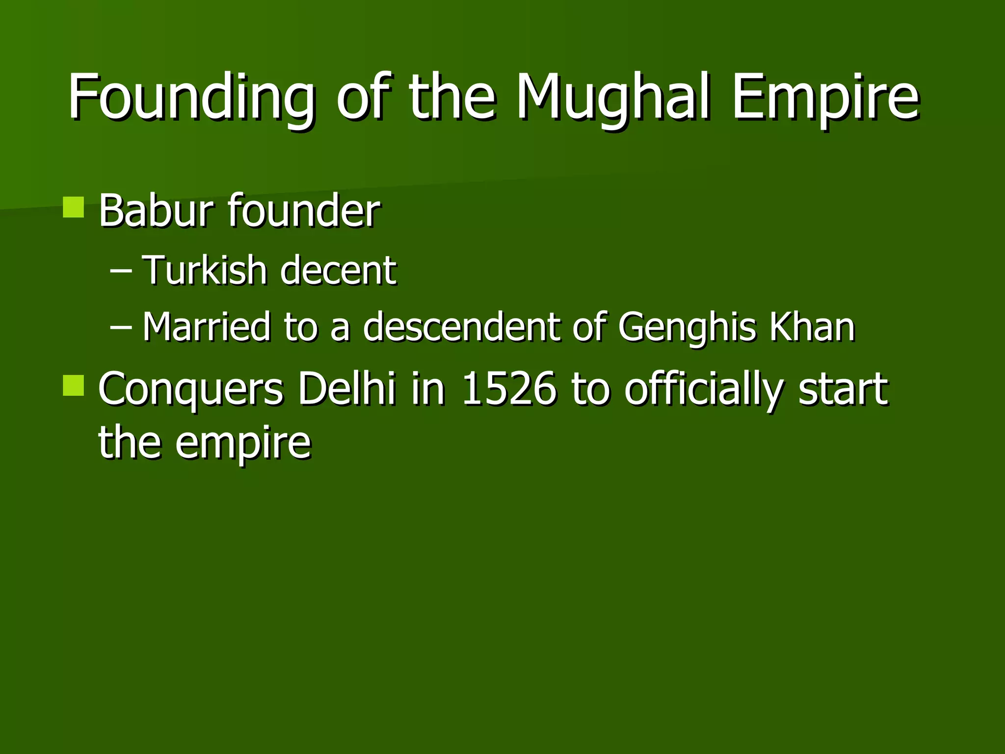 4. Mughal Empire | PPT