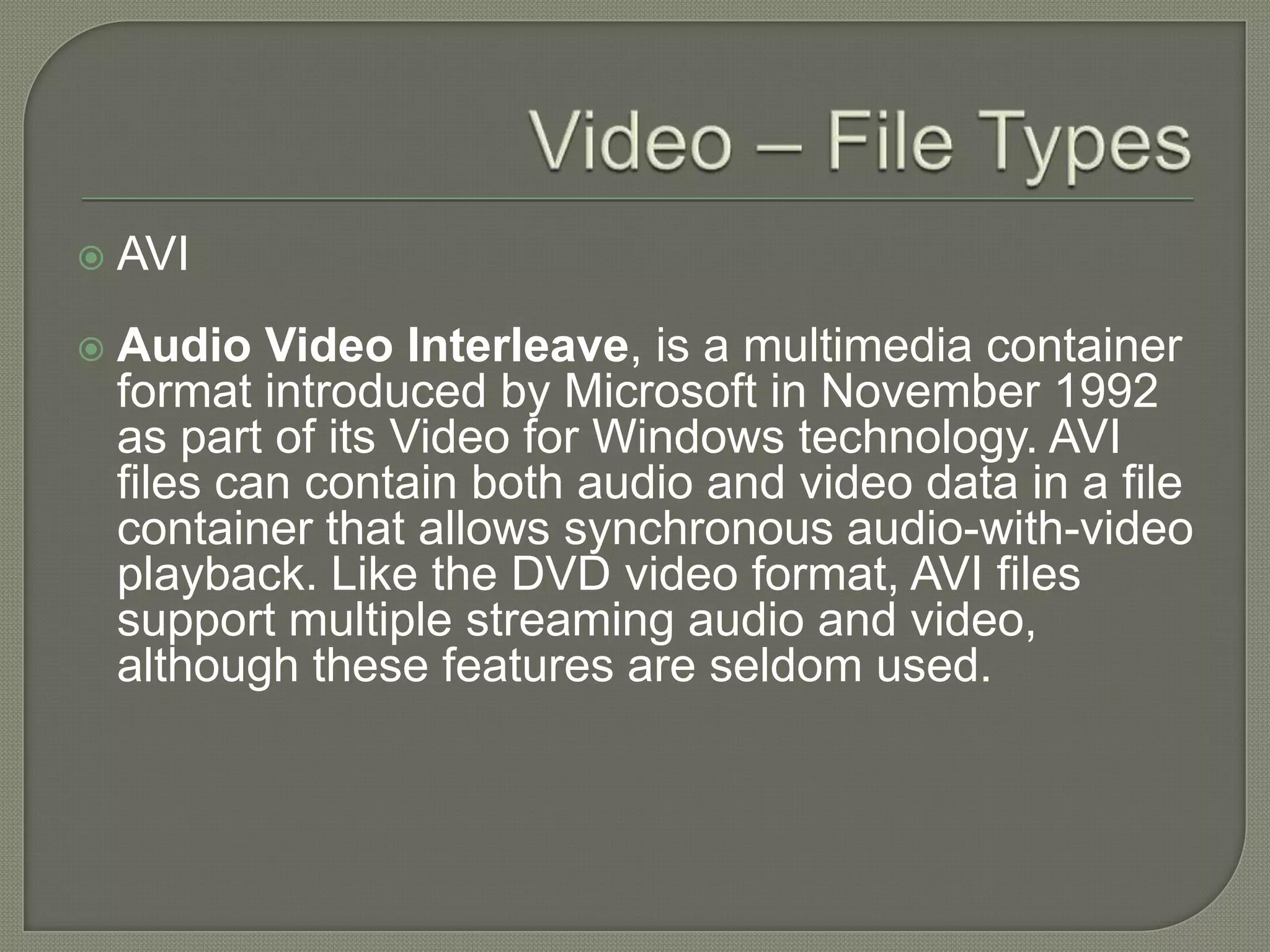 4 multimedia elements - video | PPTX