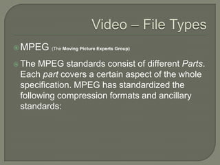 4 multimedia elements - video | PPTX