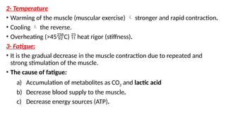 muscle physiology including the structure of skeletal muscles | PPTX