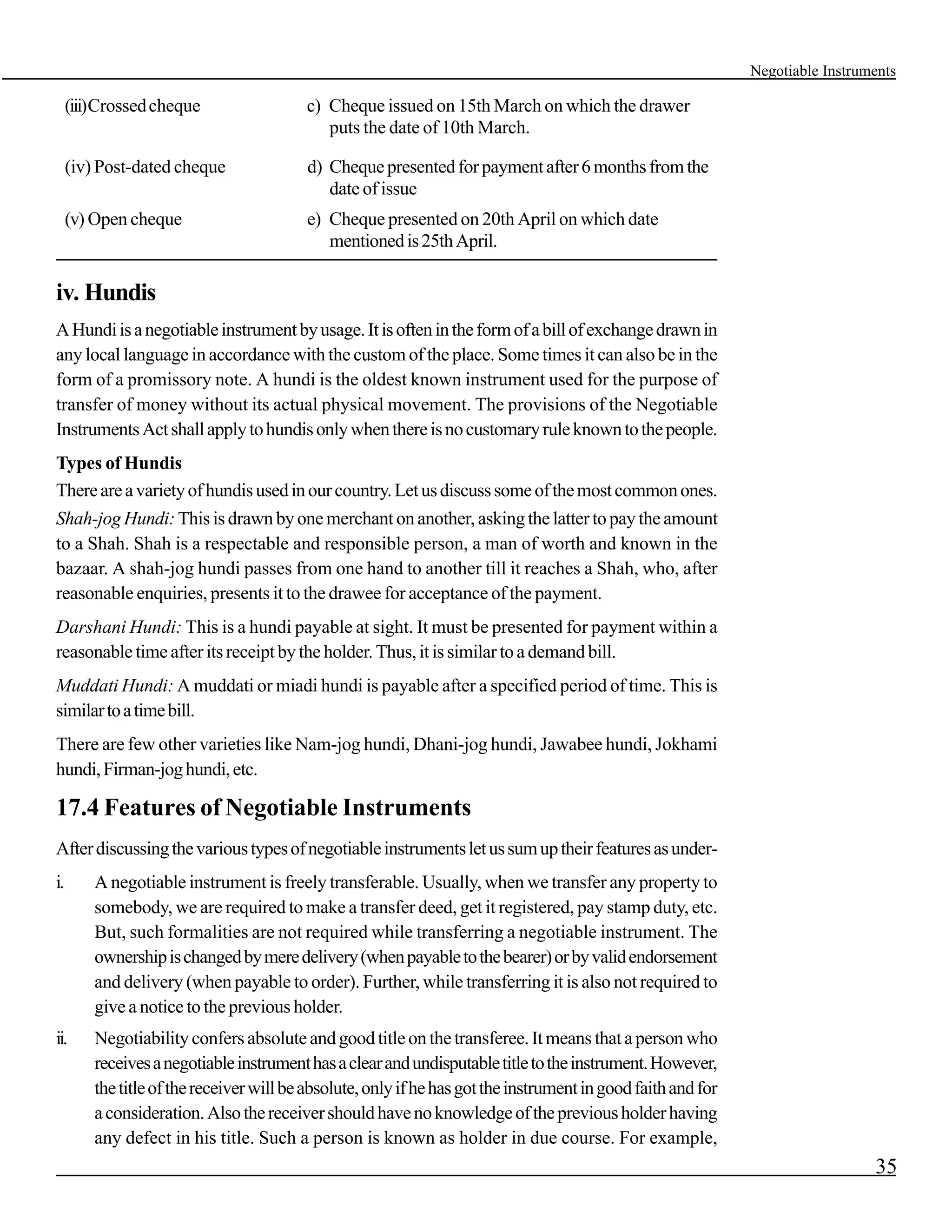 4. negotiable instrument act | PDF
