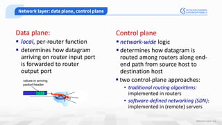4 - Computer Network Layer - Data Planes | PDF
