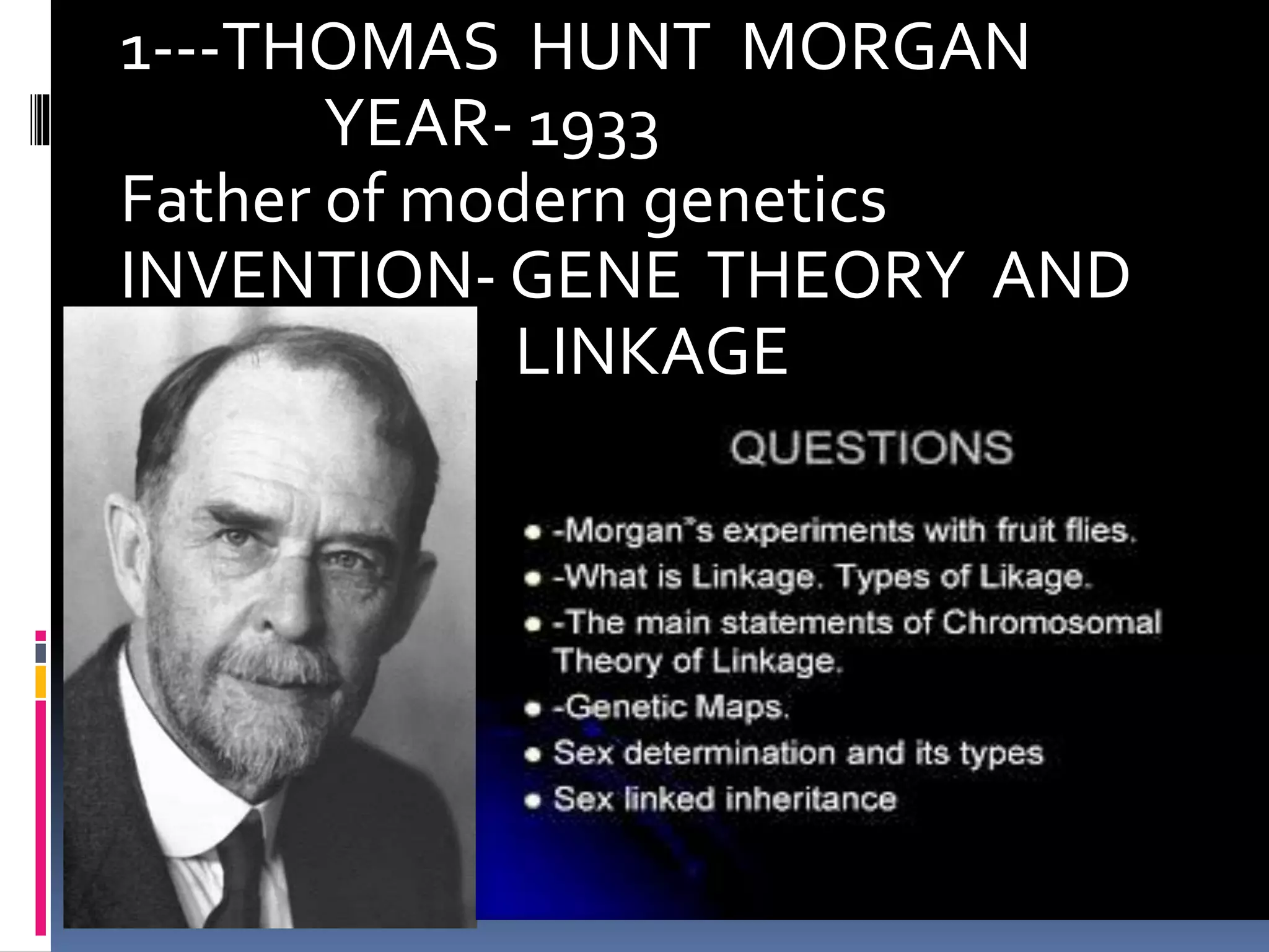 noble prize winners in field of Genetics and plant breeding | PPTX