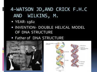 noble prize winners in field of Genetics and plant breeding | PPTX