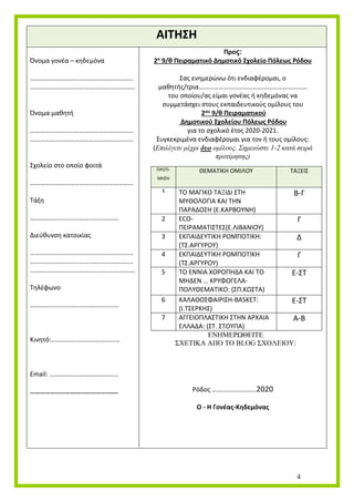 ΠΡΟΓΡΑΜΜΑΤΙΣΜΟΣ ΟΜΙΛΩΝ 2020-2021 | PDF