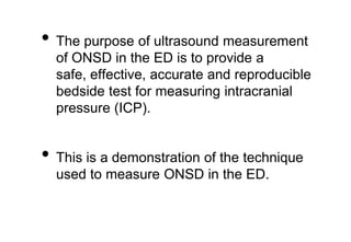 Ocular Ultrasound for raised ICP | PPTX