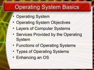 4 operating system basics | PPT