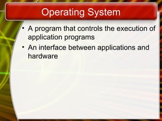 4+-+Operating+System+Basics presentation for 2nd year students | PPT